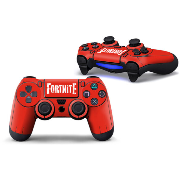 2 PCS Fortnite Red PS4 Controller Skins