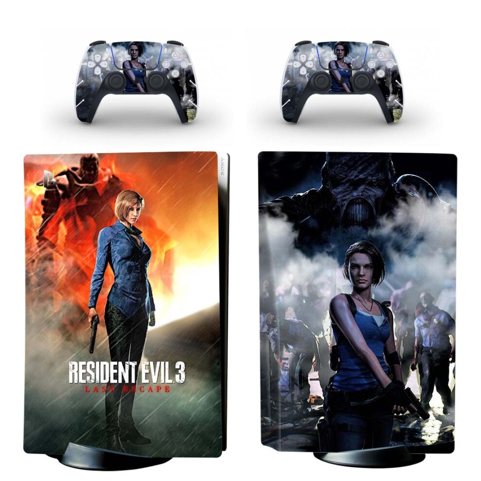 Biohazard Resident Evil: 3 PS5 Skin Sticker Decal