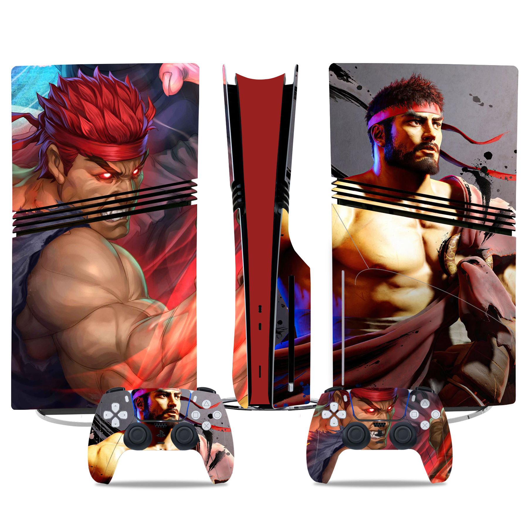 Street Fighter PS5 Pro Skin Stickers - Bold Console & Controller ...